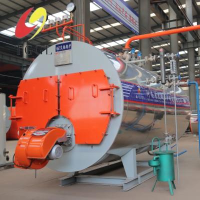 China WNS 1t/h-20t/h Horizontal Fire Tube Oil-fired Steam Boiler For Building Materials Industry for sale