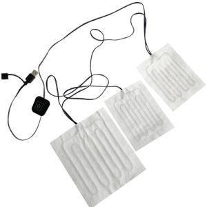 China RSHP-017 Bending Resistance Waterproof Portable 5V Warm Electric Heat Pad for Clothing for sale
