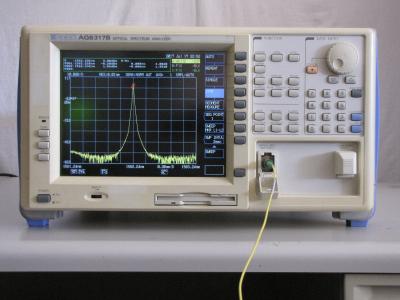 China Ando AQ6317B 50GHz Optical Spectrum Analyzer with Color LCD Display and WDM Analysis for sale