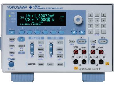 China YOKOGAWA GS820 Multi Channel Source Measure Unit with Four-quadrant Operation and Isolated 2-channel 1 pA Resolution for sale