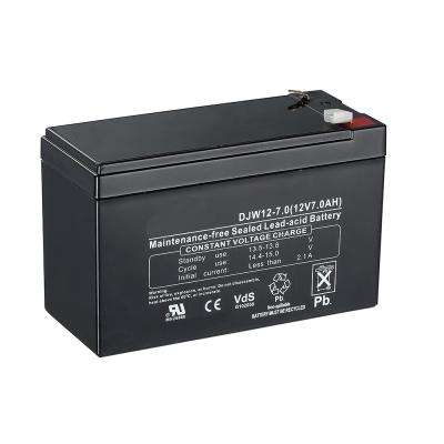 China UL CE 12V 7Ah Lead Acid Battery Maintenance Free 5 Year Floating Life for sale