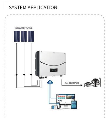 China 2500w 5000w 5kva On Grid Solar Inverter High Frequency Waterproof for sale