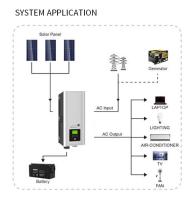 China Economical Pure Sine Wave Solar Inverter 1-6KW 220V 50Hz 60Hz with AC Charger for sale