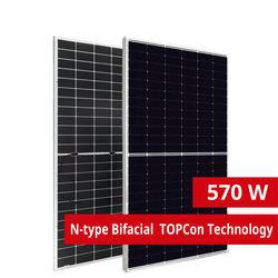 China Bifacial All Black PV Module 430W 410W 182mm Solar Panel Half Cut Mono PERC for sale