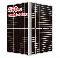 China 410W 450W HJT Double Glass Monocrystalline Solar Panel 144 Cells Bifacial PV Module for sale