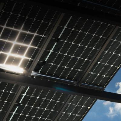 China 410W 415W Purple Horn Solar Panel 108 Cells PERC Half Cell PV Module 21.3% Efficiency for sale