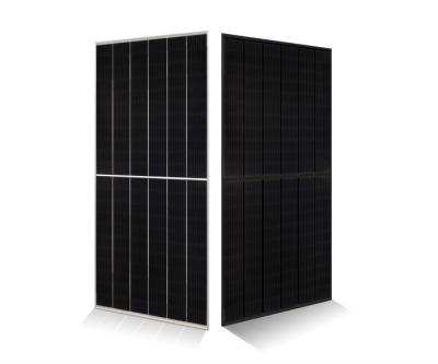 China Purple Horn Cell Technology All Black PV Module With IP68 Rated Junction Box for sale