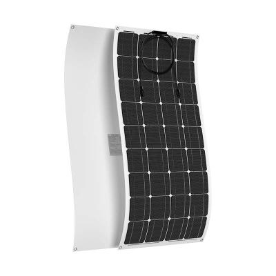 China Flexible Solar Panel 120W 18.2V Monocrystalline for RV Marine BIPV Lightweight Roofs for sale