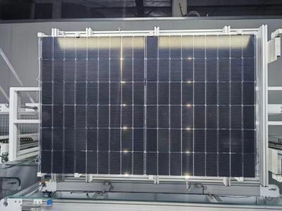 China 430W 22.02% 108 Cells Bifacial Dual Glass Mono Black Solar Panel N-Purple Horn for sale