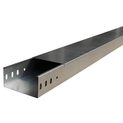 China 2-12m Groove Type Aluminium Cable Tray Manufacturers Solid Bottom Type Cable Tray for sale