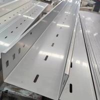 China 2-12m Groove Type Aluminium Cable Tray Manufacturers Solid Bottom Type Cable Tray for sale