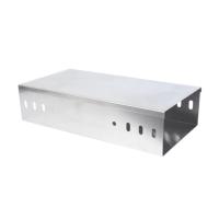 China Fully Enclosed Ss Cable Tray With Cover 304 Or 316 Metal Cable Trough for sale