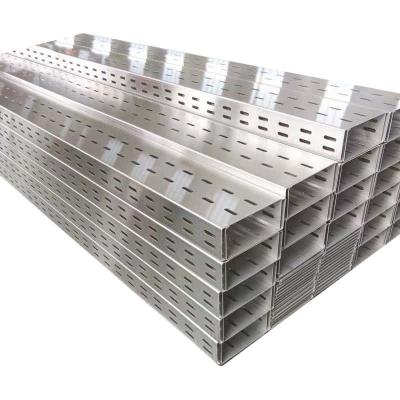 China 6063-T6 or 5052-H32 Aluminium Perforated Cable Tray Aluminum Ladder Cable Tray for sale