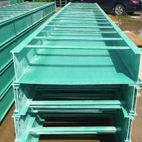 China Green Fiberglass Ladder Tray Very Light Fire Safety Frp Cable Ladder for sale