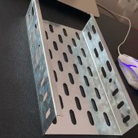 China OEM 300mm Perforated Cable Tray Ventilated Trough Cable Tray for sale
