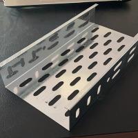 China OEM 300mm Perforated Cable Tray Ventilated Trough Cable Tray for sale