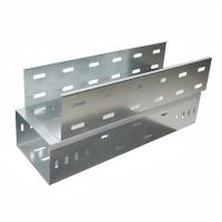 China Carbon Metallic Perforated Cable Tray Ventilated 2-36 In Width for sale