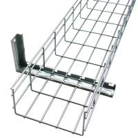 China 150mm Cable Basket 2m 3m Customizable Metal Network Cable Bridge for sale