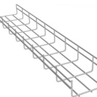China Wire Mesh Cable Tray 200mm Cable Basket Snap Lock Design for sale