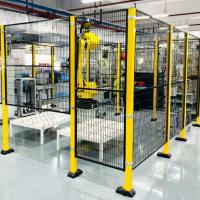 China Orange Color Robot Safety Fencing For Warehousing for sale