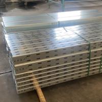 China Galvanized Finish Cable Tray 100x50 Perforated Design Lightweight for sale
