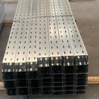 China Galvanized Finish Cable Tray 100x50 Perforated Design Lightweight for sale
