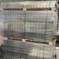 China Galvanized Finish Cable Tray 100x50 Perforated Design Lightweight for sale