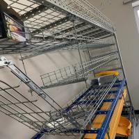 China Industrial Galvanized 12 Inch Wire Ladder Rack For Cable Management for sale