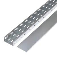 China 50mm Aluminium Cable Tray Perforated Type With Cover for sale