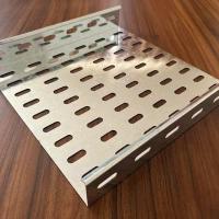 China HDG Perforated Cable Tray 200mm Lightweight Design for sale