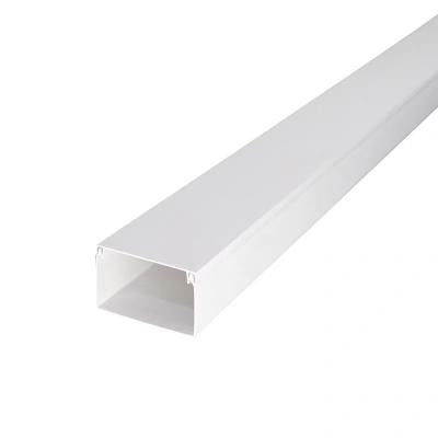 China Customizable 40 X 100mm PVC Cable Trunking For Office Cabling for sale
