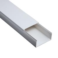 China Customizable 40 X 100mm PVC Cable Trunking For Office Cabling for sale