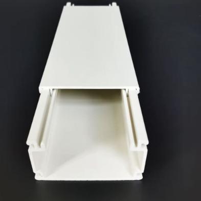 China Anti Aging Divided 25x15mm PVC Cable Tray Ul Standard Wiring Duct for sale