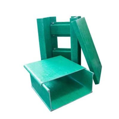 China Flame Retardant 400 X 100mm Fibreglass Cable Ladder For Power Station for sale