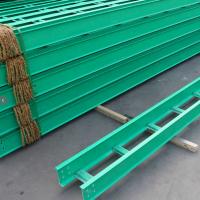 China Flame Retardant 400 X 100mm Fibreglass Cable Ladder For Power Station for sale