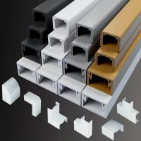 China Flame Retardant Plastic Cable Tray Insulated Pvc Cable Truff 100x50mm for sale