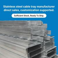 China 304 304L Stainless Steel Cable Tray  6000mm Length Heavy Duty Cable Trunking for sale