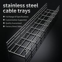 China 304/316/316L Stainless Steel Cable Basket Open Style Cable Routing Solution for sale