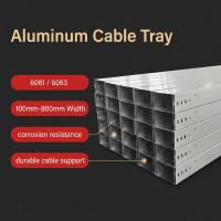 China 6061 Or 6063 Industrial 12 Aluminum Cable Tray 100mm-800mm Width for sale