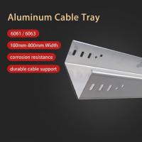 China 6061 Or 6063 Industrial 12 Aluminum Cable Tray 100mm-800mm Width for sale