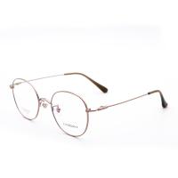 China High Elastic IP Electroplating Beta Titanium Glasses Frame Cozy Gold Metal Opticalv for sale