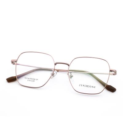 China Fad High Elastic Vintage Beta Titanium Glasses Frame ZTO 028 for sale