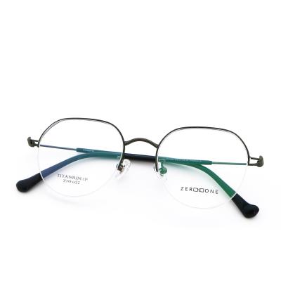 China Ladies  Gold Beta Full Titanium Glassess Frames Super Elastic for sale
