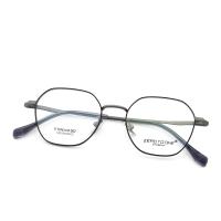 China Various Colors Polygons IP Plating Bate Titanium Glasses Frames for sale