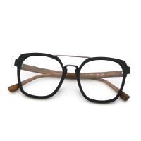 China New Fashionable Woodgrain Glasses Unisex Full Rim Acetate Glasses Frame MR 6107 for sale