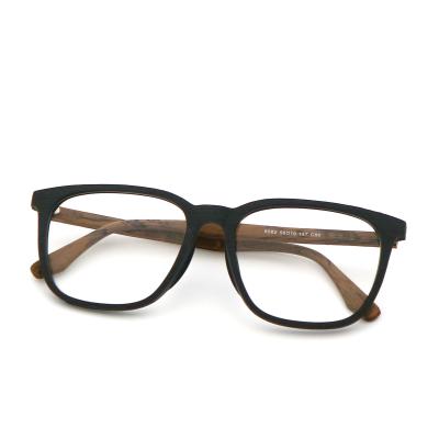 China 2024 Unique Polygons Wood Grain Acetate Glasses Frame MR 8082 for sale