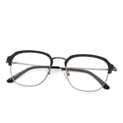 China Polygons Wood Grain Acetate Optical Frames For Men And Women MR 8120 for sale