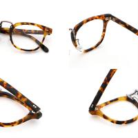 China Full-rim Frame Enduro Wood Grain Acetate Optical Glasses Frame For Men And Women for sale