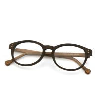 China Elliptic Wood Copy Acetate Optical Glasses Frame Wholesale MR 251013 for sale