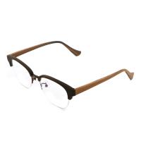 China Handmade Retro Wood Grain Acetate Optical Glasses Frame MR H002 for sale